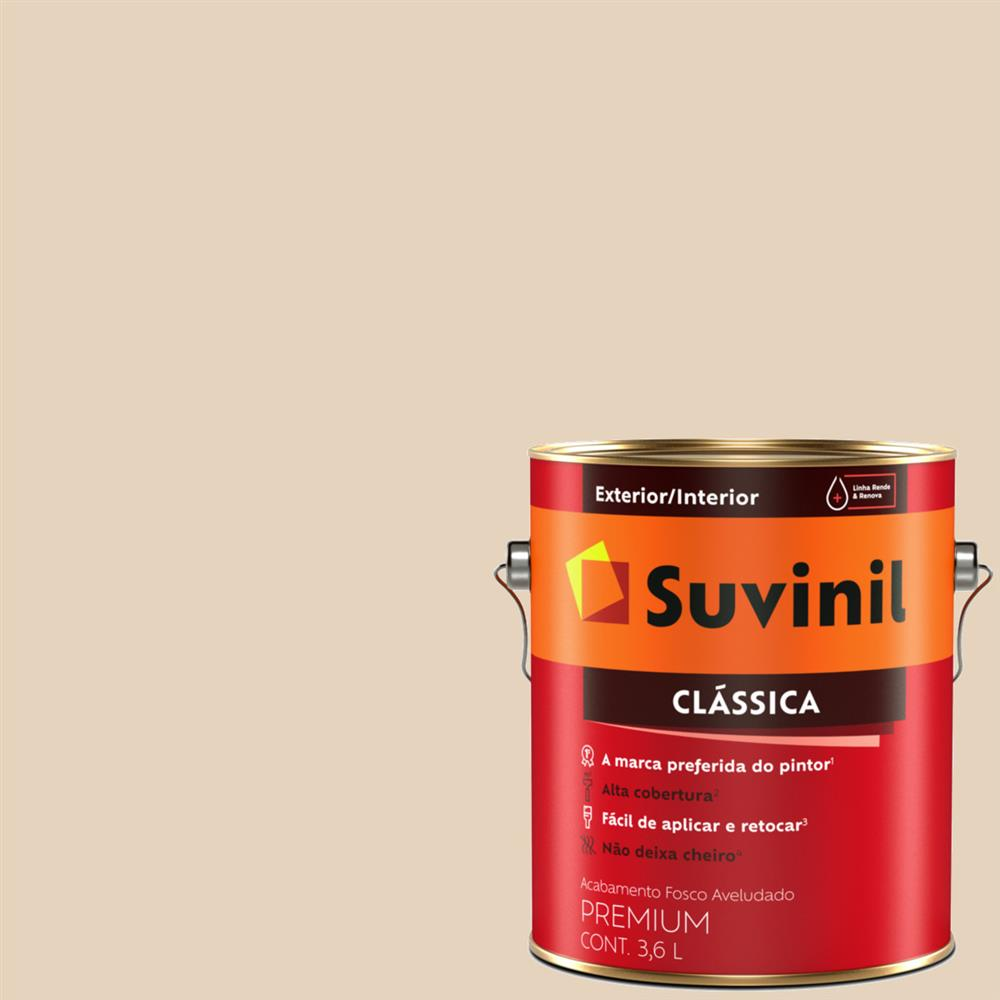 Tinta Látex Fosco Clássica Premium Areia 3,6L Suvinil