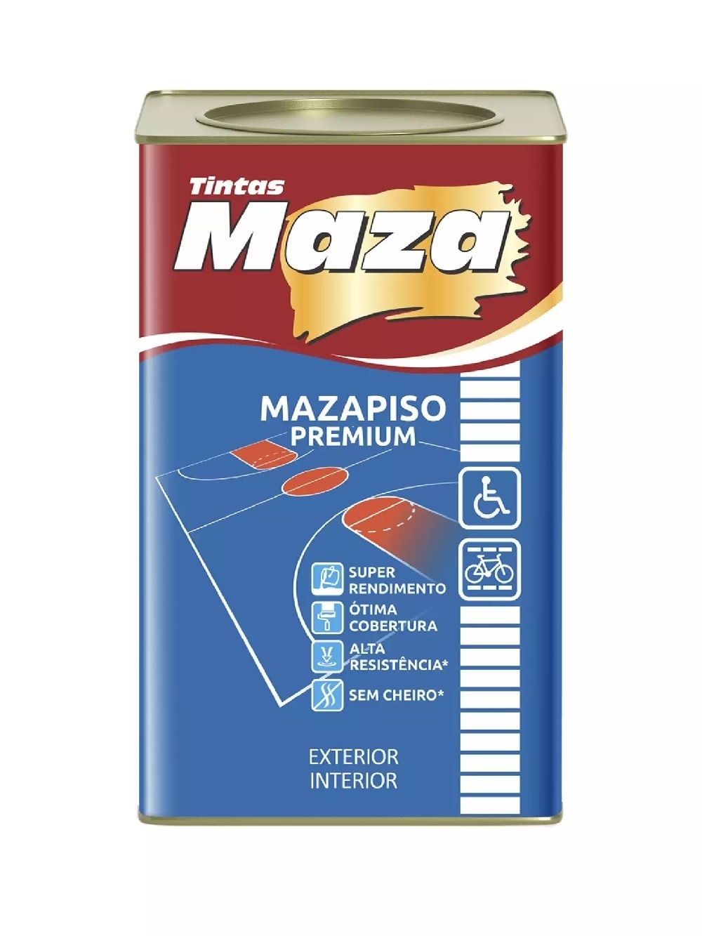 Tinta Piso Premium 18L Concreto - Maza | Casa Nova